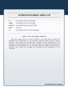 Interoffice Memo Template | Free Word Templates
